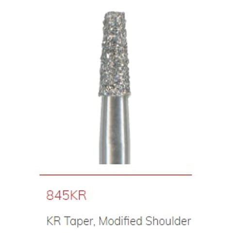 NTI Diamond Bur FG KR Taper Modified Shoulder 845KR